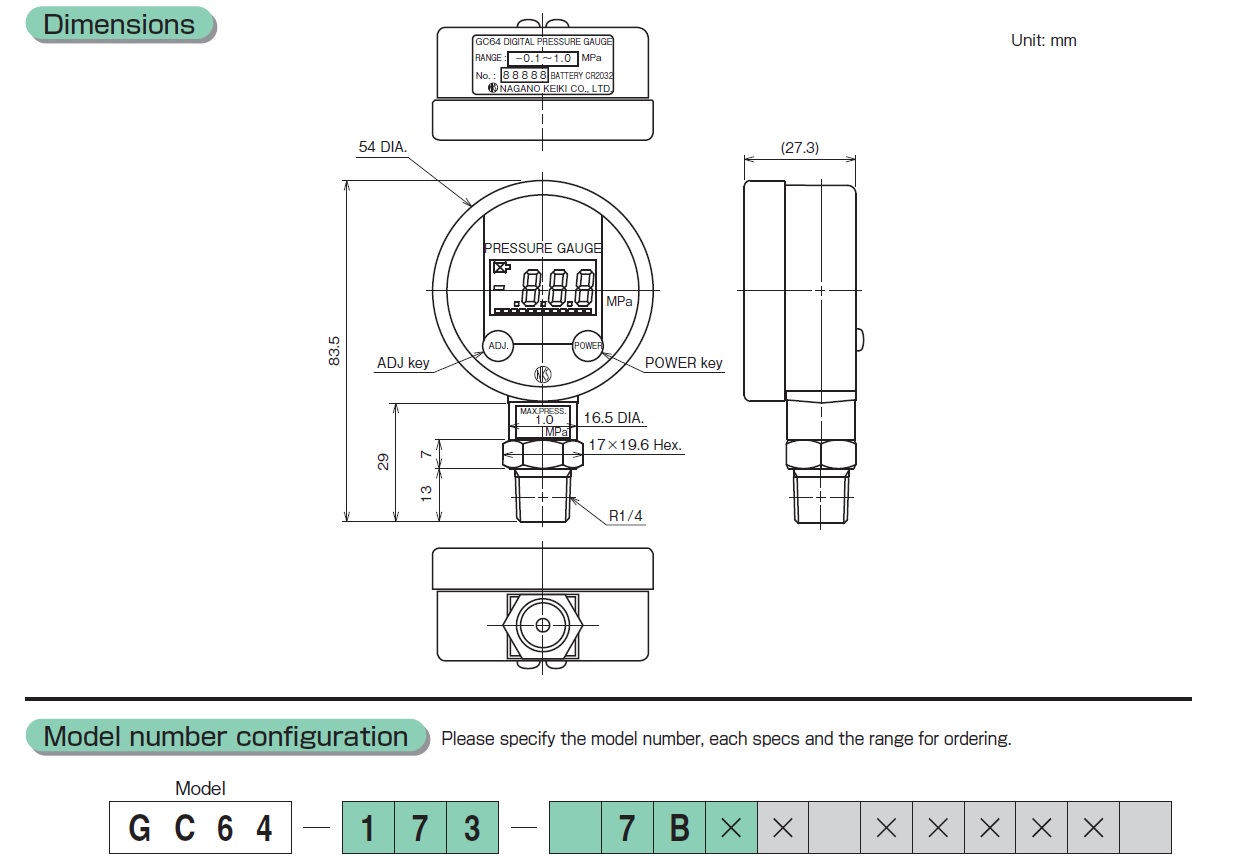 Ichiban Precision Sdn Bhd - Nagano Keiki - Nagano Keiki Digital Pressure Gauge